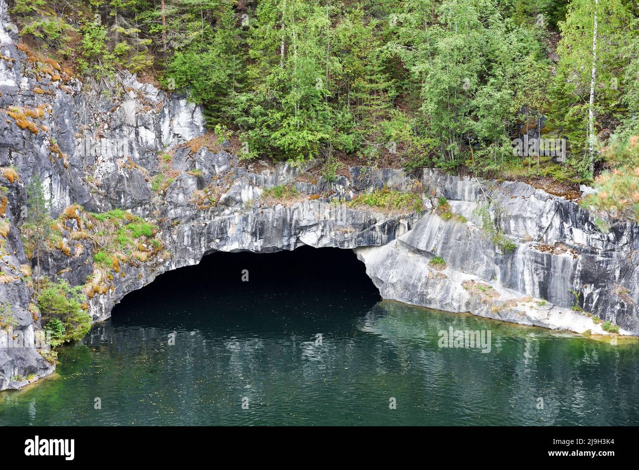Famous marble canyon in Ruskeala, Russia Stock Photo - Alamy