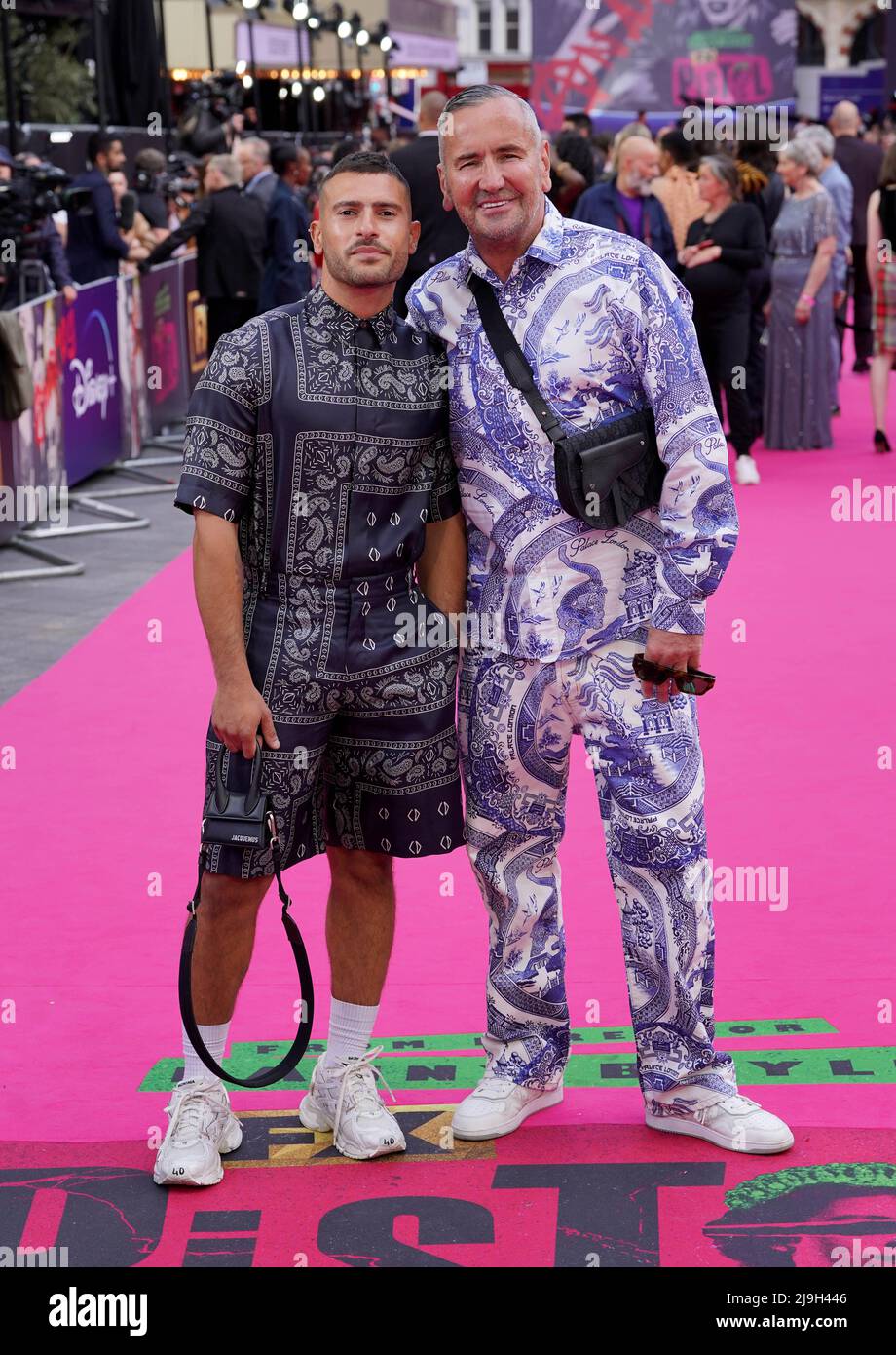 DJ Fat Tony (right) with his boyfriend Stavros Agapiou (left) arriving ...