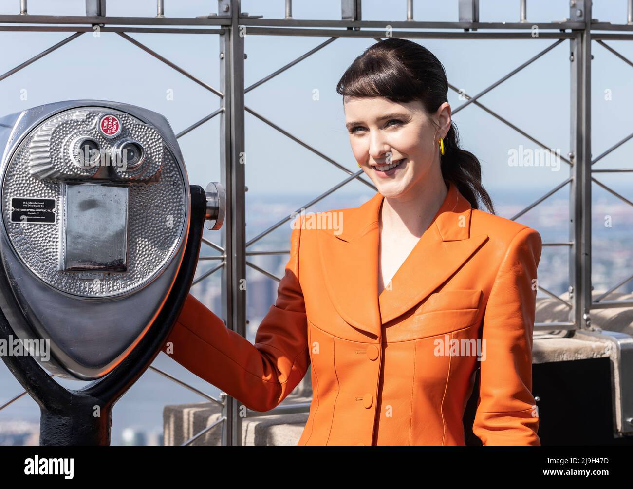 New York, NY - May 23, 2022: Rachel Brosnahan visits Empire State ...