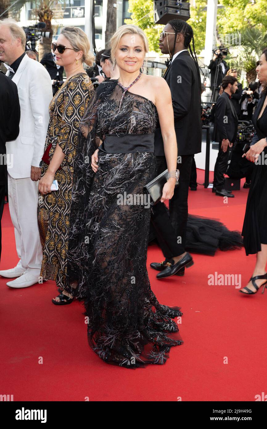 Eva Lanska attends the screening of Decision to Leave during the 75th ...