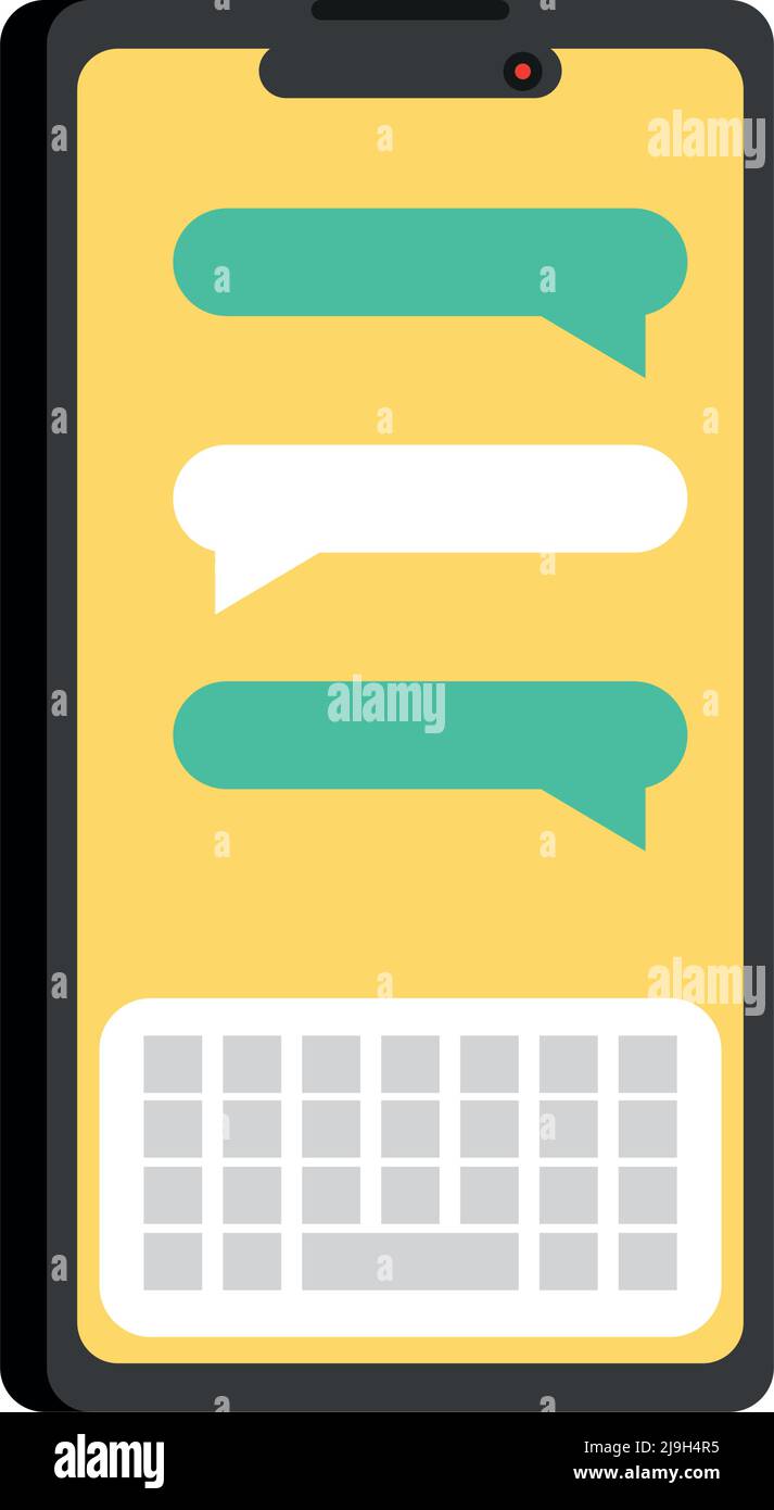 smartphone chat screen Stock Vector Image & Art - Alamy