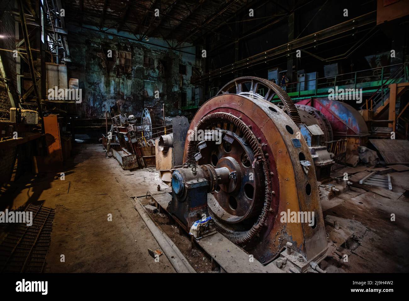 Old mining processing plant. Ore-dressing treatment with classifiers ...