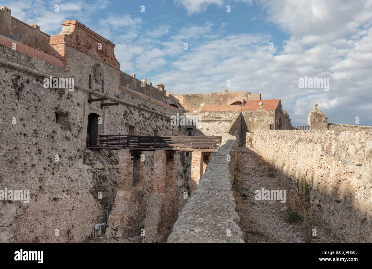 Main entrance to Rocca Spagnola, 16th century renaissance fortress also ...