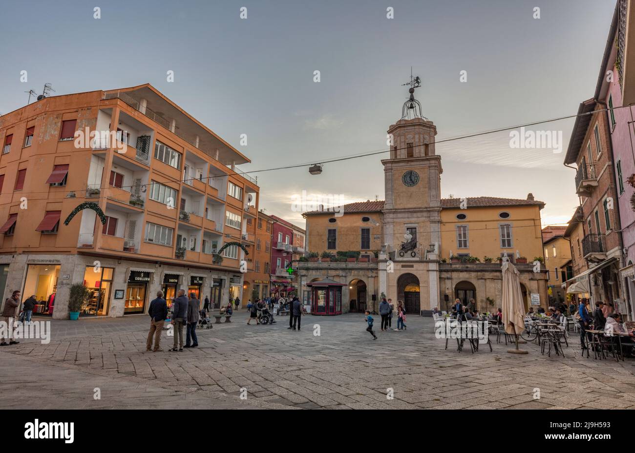 Palazzo del Podesta (Governor's Palace) clock tower and museum with ...