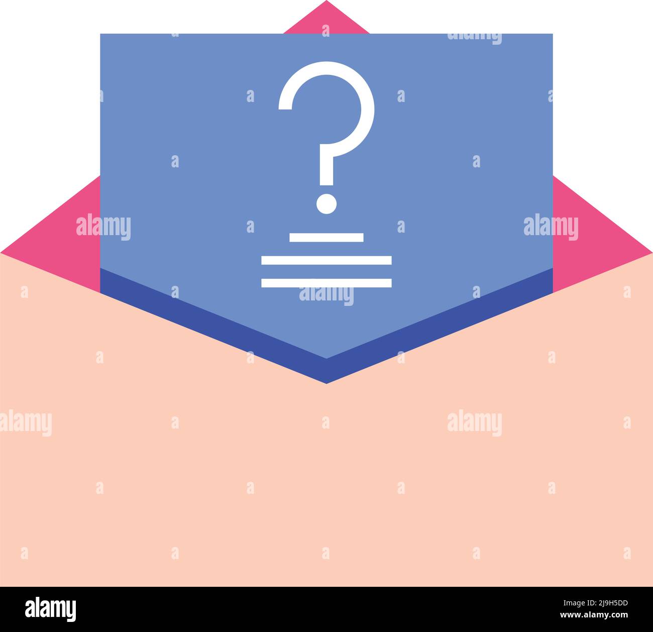 mail question mark Stock Vector Image & Art - Alamy