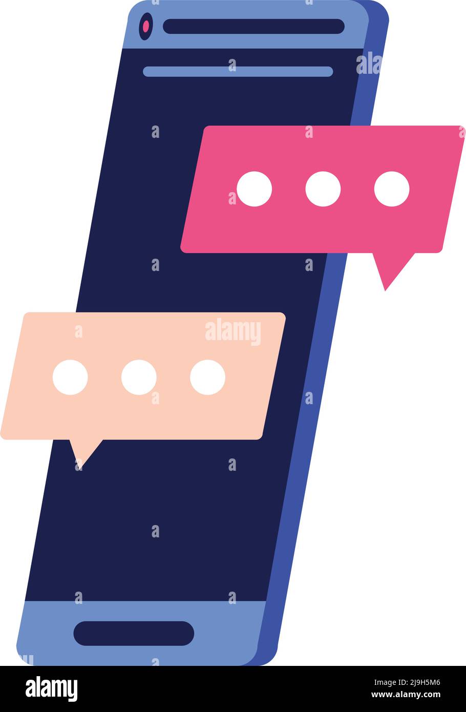 smartphone chat bubbles Stock Vector Image & Art - Alamy