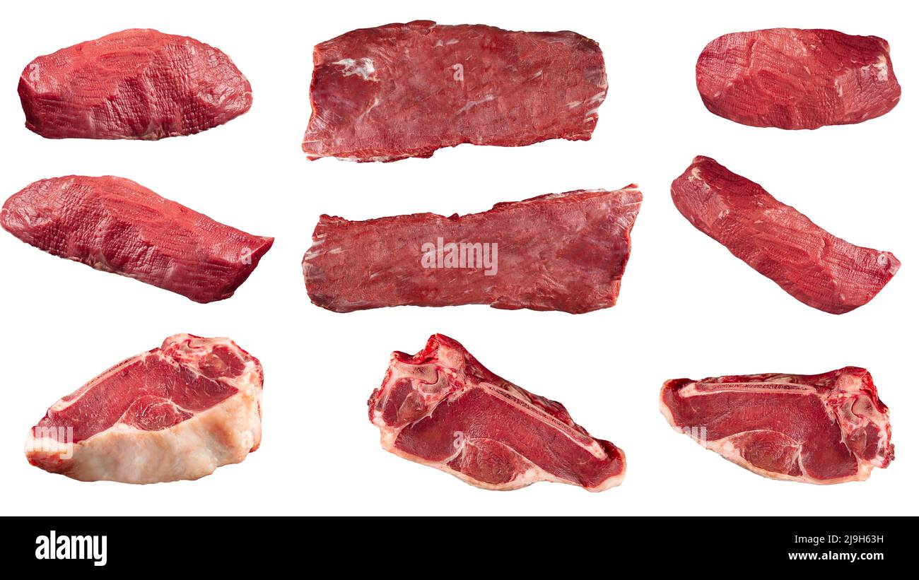 Isolated raw beef pulp hi-res stock photography and images - Alamy