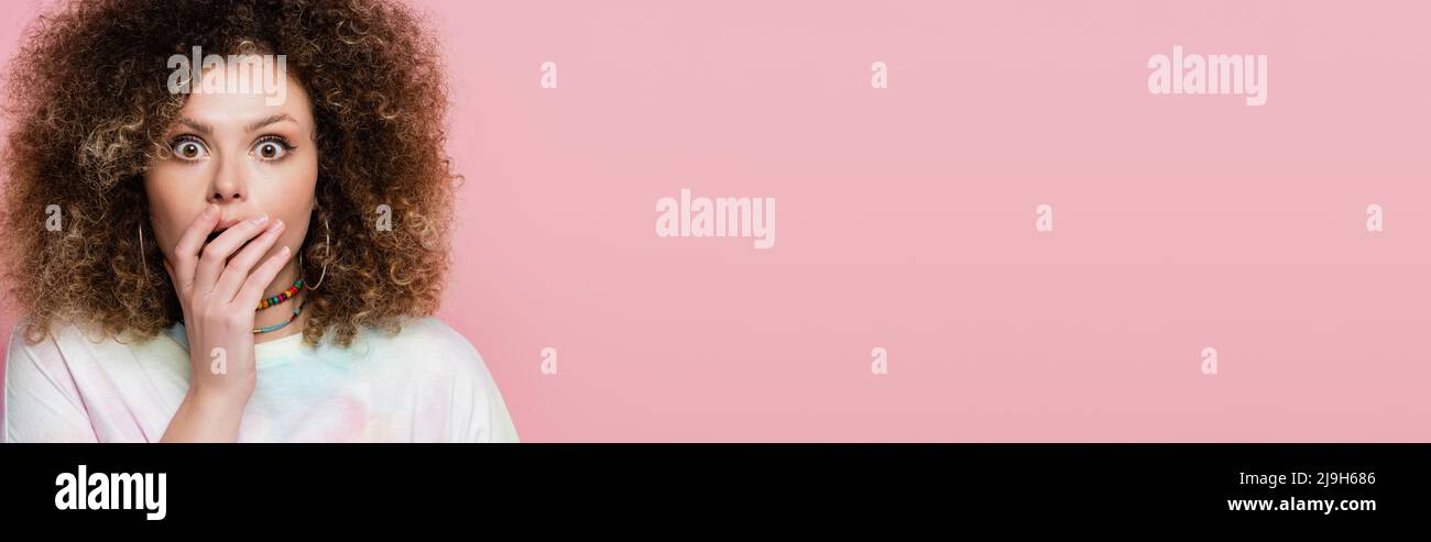 Portrait shocked young adult woman hi-res stock photography and images ...