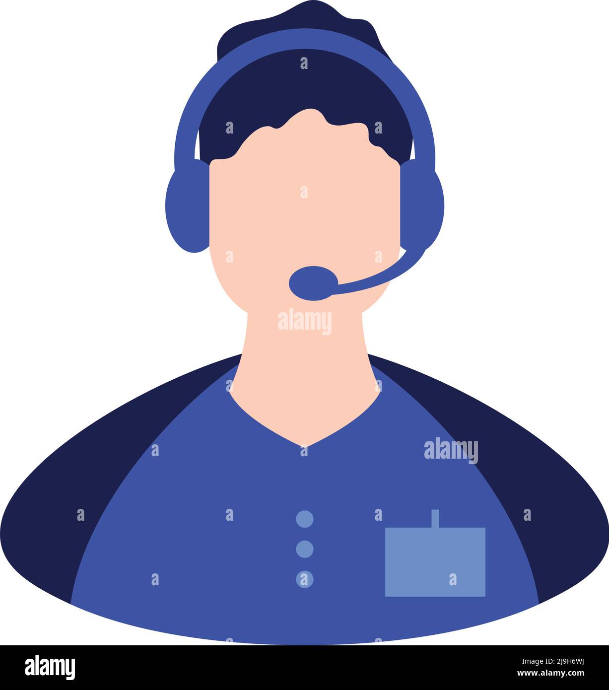 operator man call center Stock Vector Image & Art - Alamy