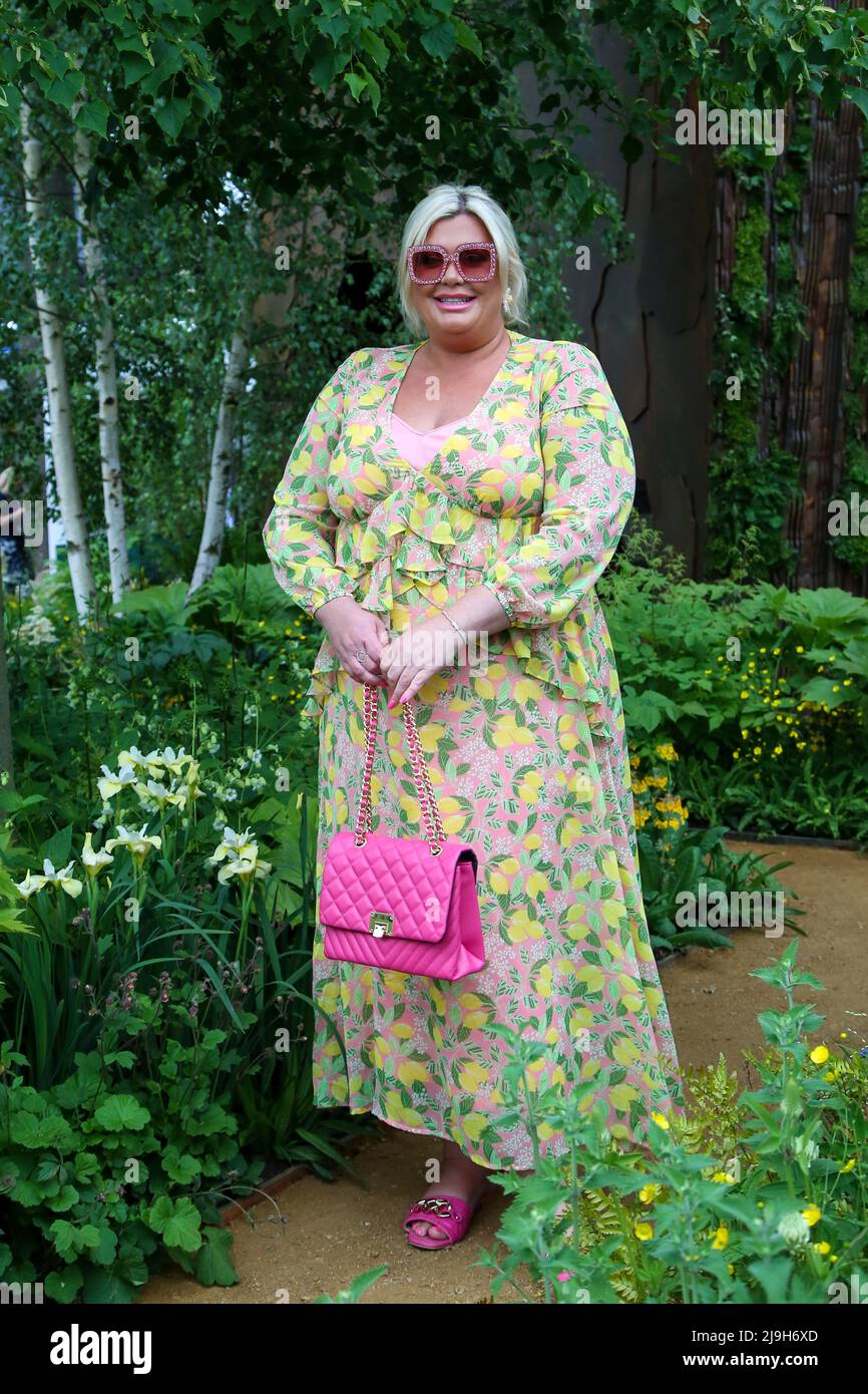 London, UK. 23rd May, 2022. Gemma Collins at the Chelsea Flower Show ...