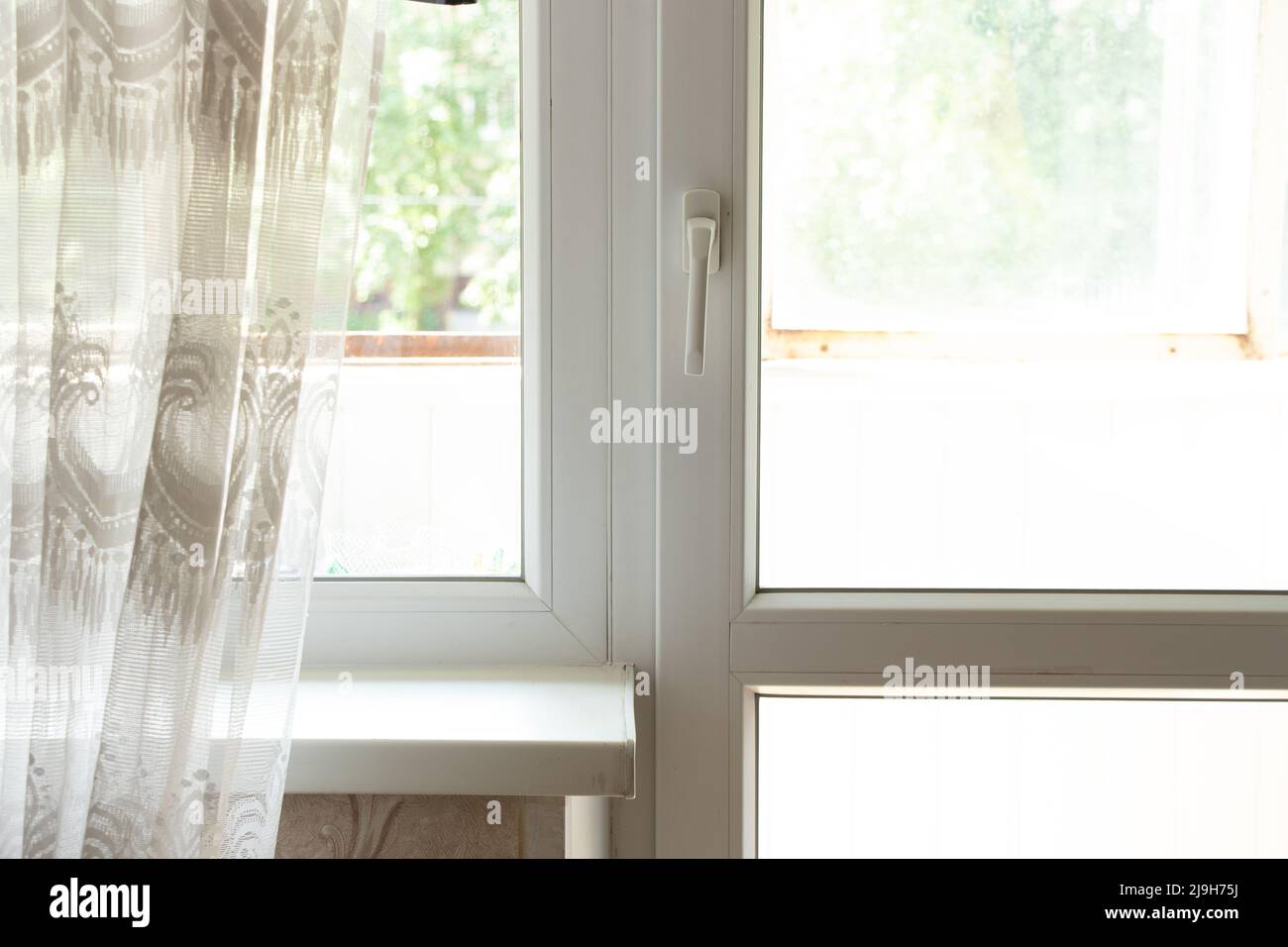 Metal frame window interior hi-res stock photography and images - Alamy
