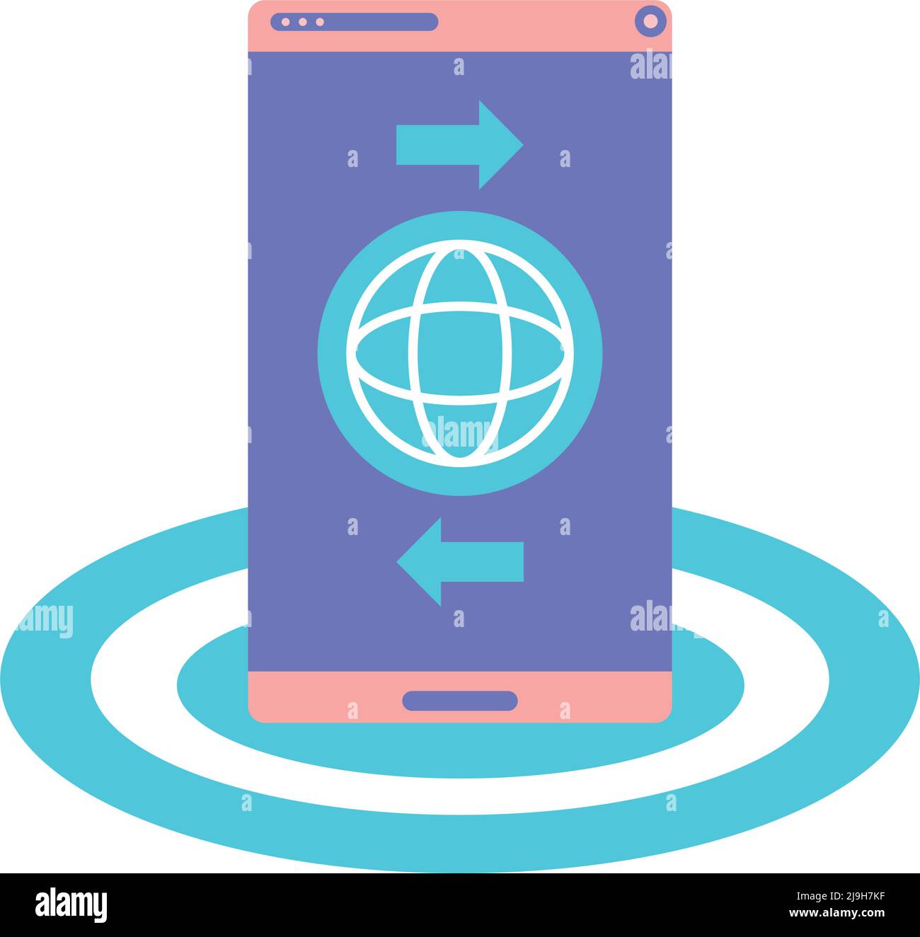 smartphone network connection Stock Vector Image & Art - Alamy