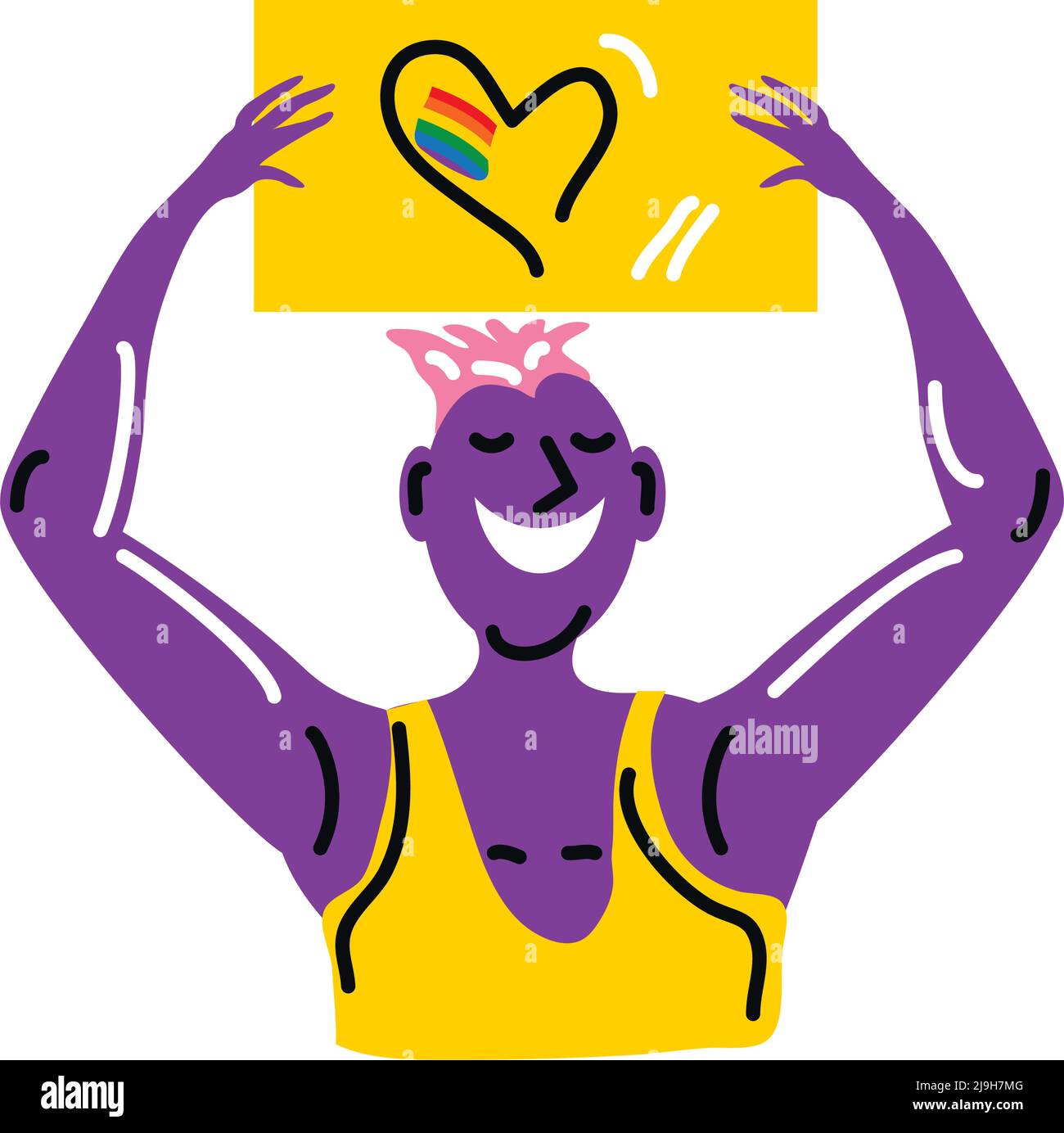 Lgbtiq flag Stock Vector Images - Alamy