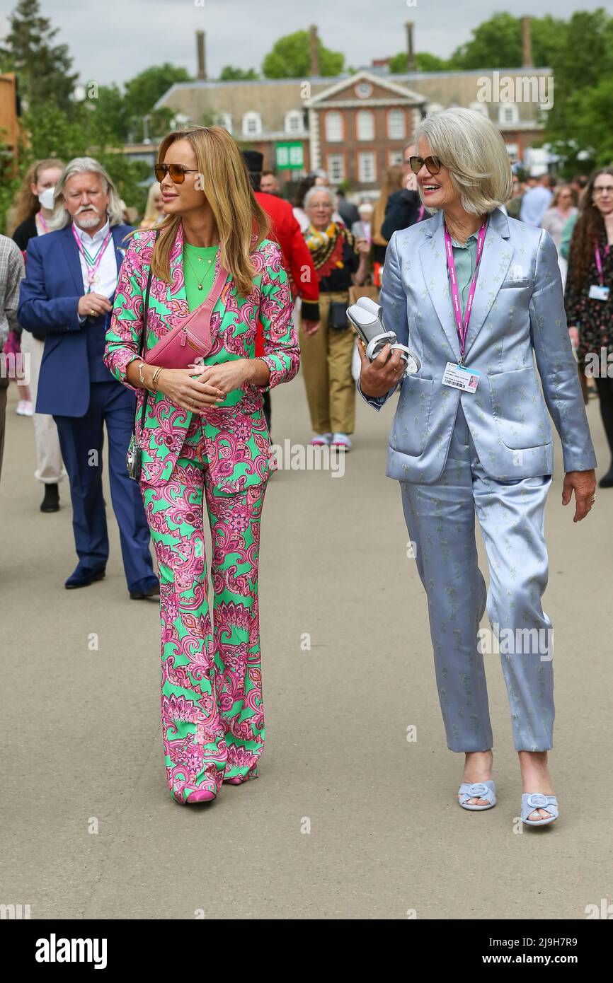 London, UK. 23rd May, 2022. Amanda Holden (L) attends the Chelsea ...