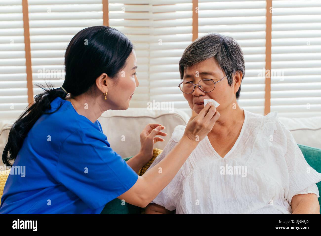 Wipe lips hi-res stock photography and images - Alamy