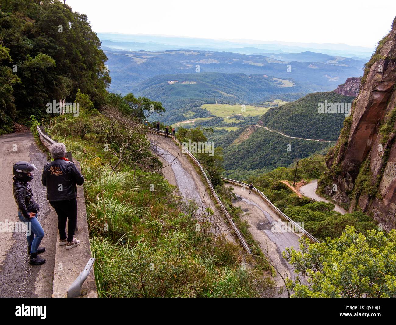 Hilly country at Serra do Corvo Branco, Santa Catarina, Brazil Stock ...