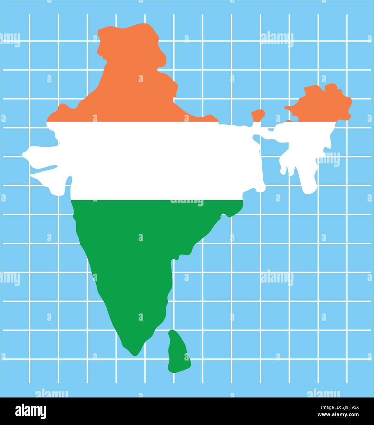 map and flag of india Stock Vector Image & Art - Alamy