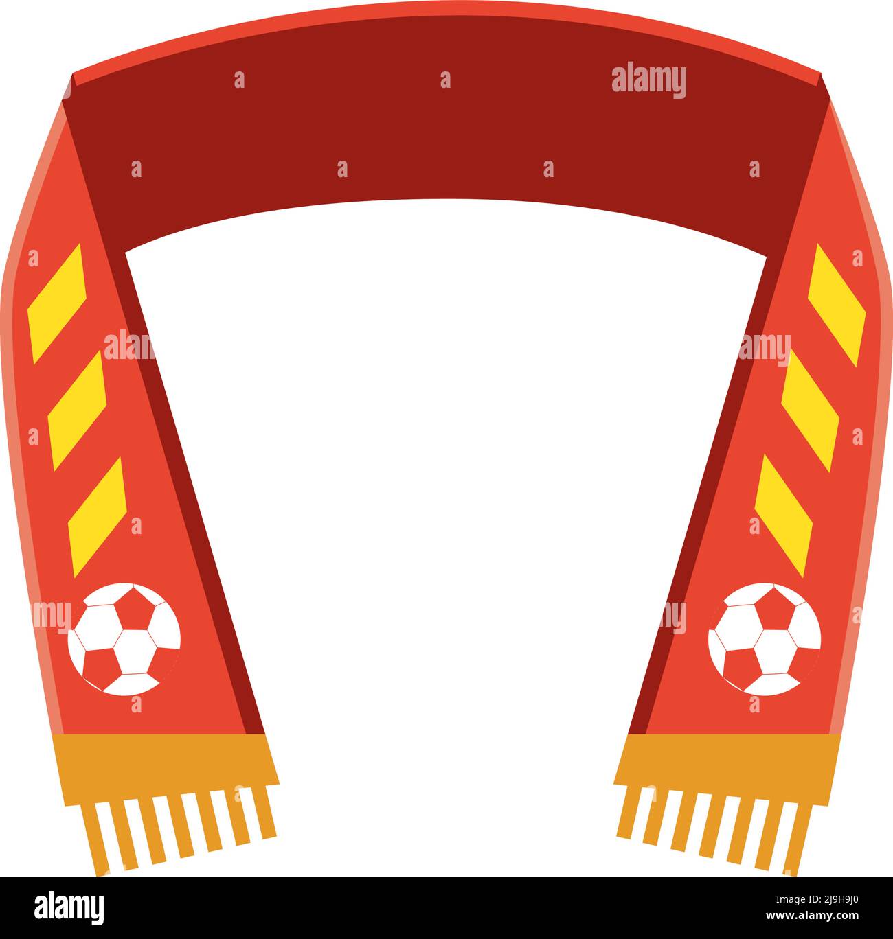 Supporter scarf Stock Vector Images - Alamy