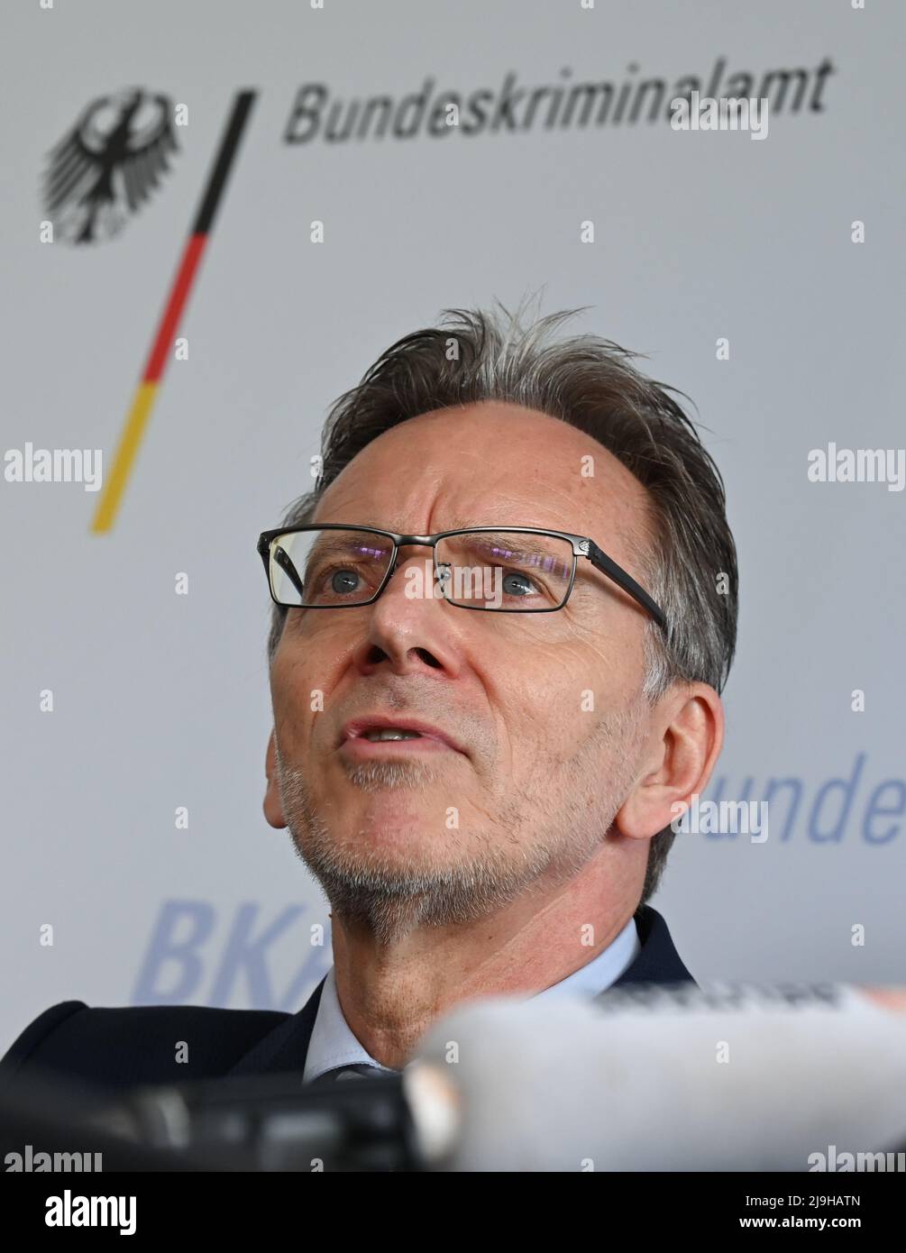 Wiesbaden, Germany. 23rd May, 2022. Holger Münch, President of the ...