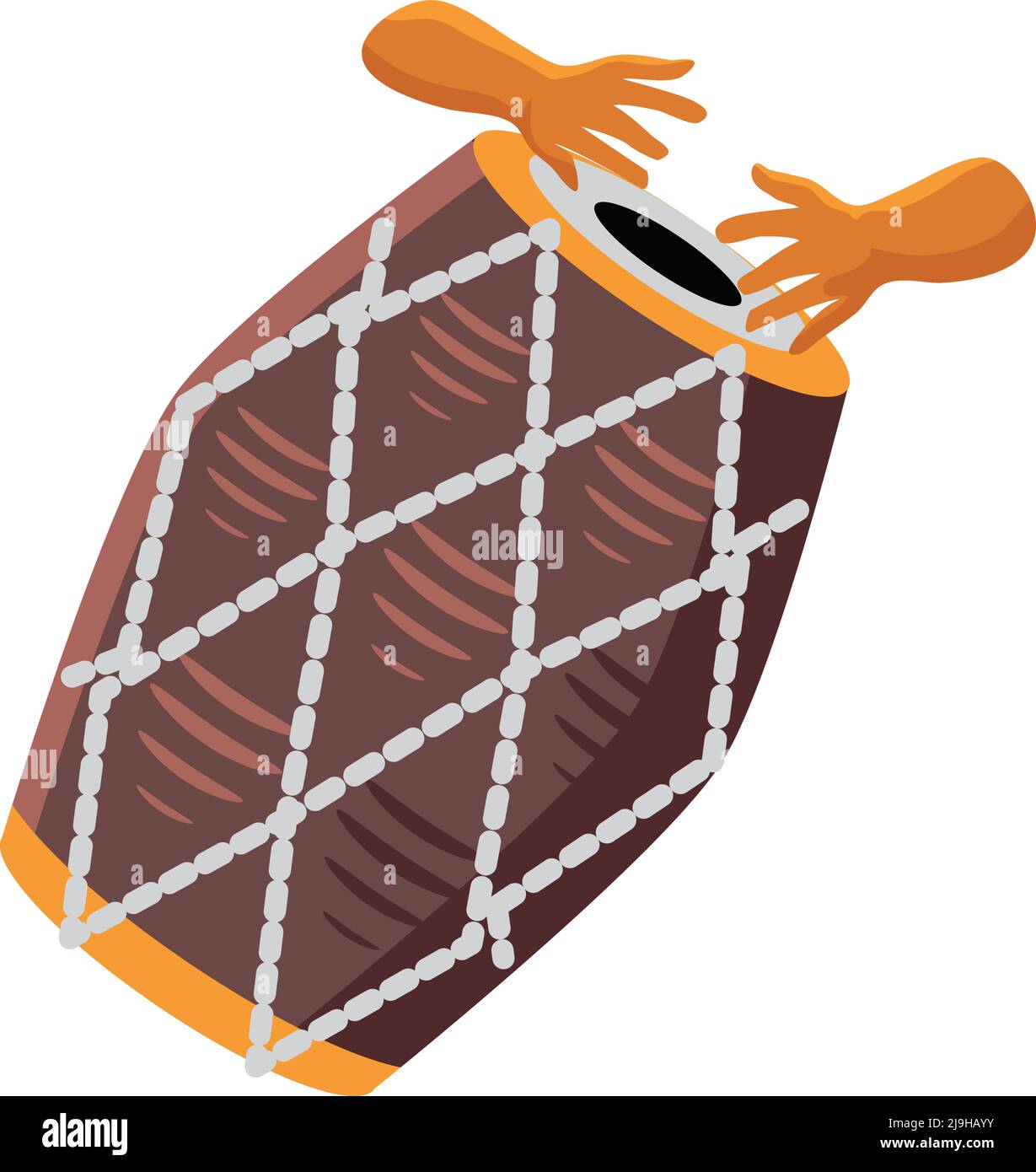 Indian hand drum Stock Vector Images - Alamy