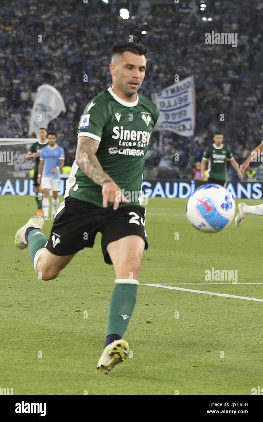 Daniel Bessa of Hellas Verona FC play the ball during SS Lazio vs ...