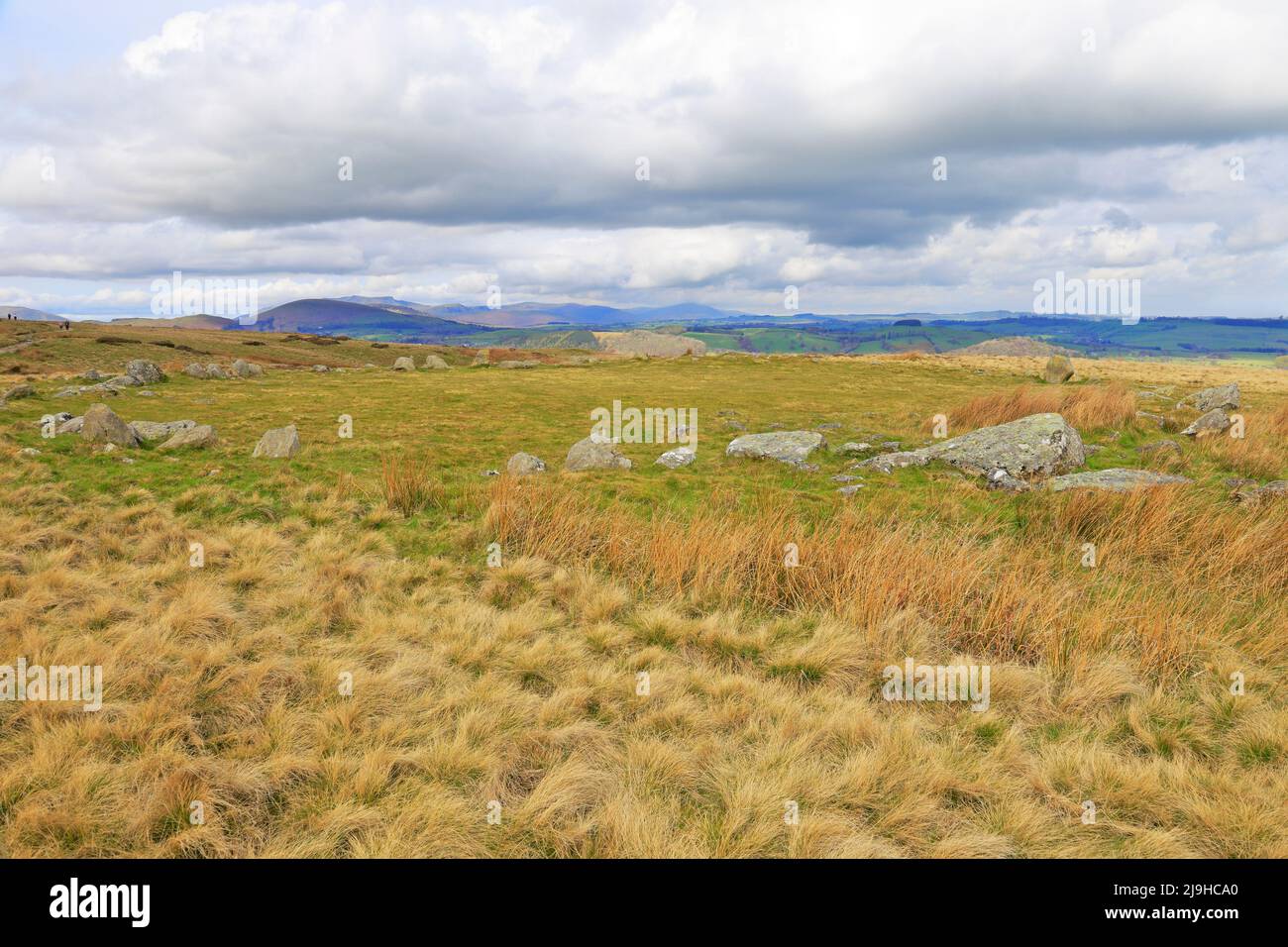 Bronze Age Cockpit stone circle on Moor Divock on the Ullswater Way ...