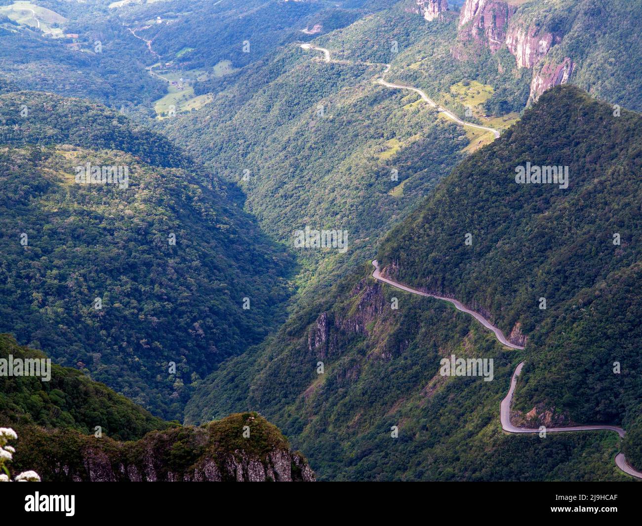 Serra do Rio do Rastro as seen from the viewpoint at the top of the ...