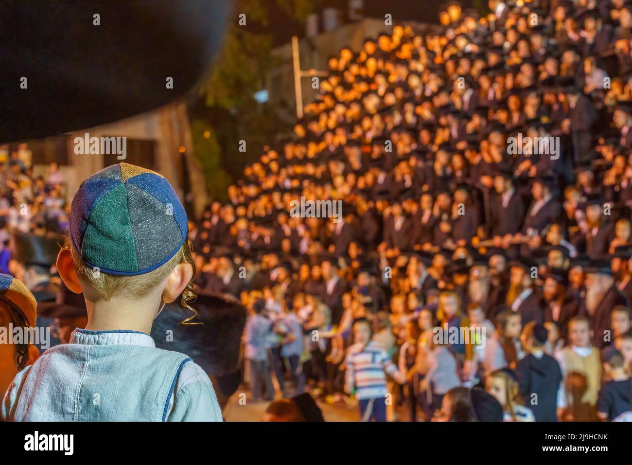 Haifa, Israel - May 18, 2022: Lag BaOmer holyday celebration of the ...
