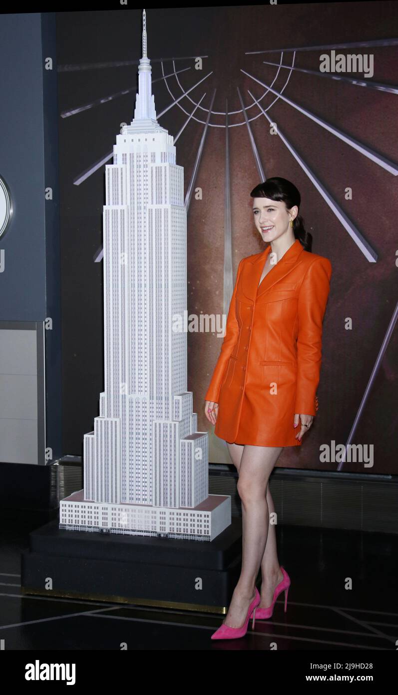 New York, NY, USA. 23rd May, 2022. Rachel Brosnahan at the Empire State ...