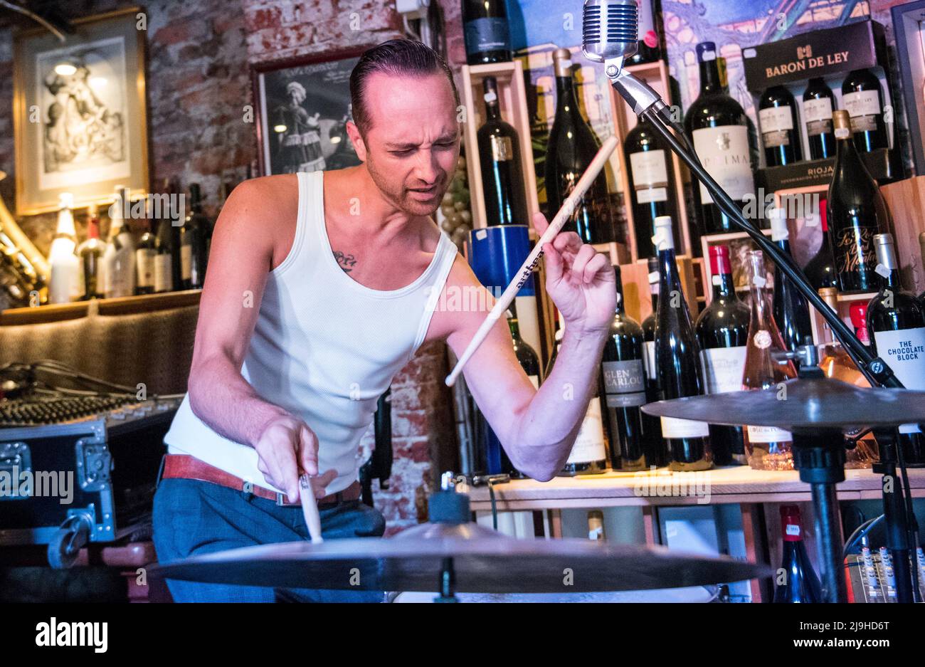 Spinning drumsticks hi-res stock photography and images - Alamy