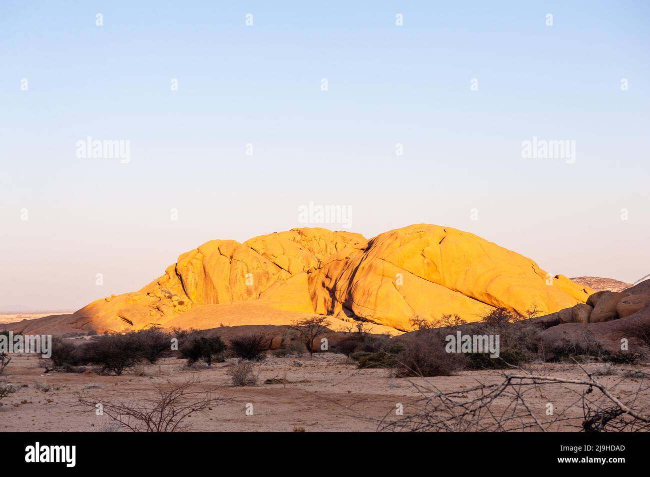 Impression of the Rocky Namibian Desert near Spitzkoppe during the ...