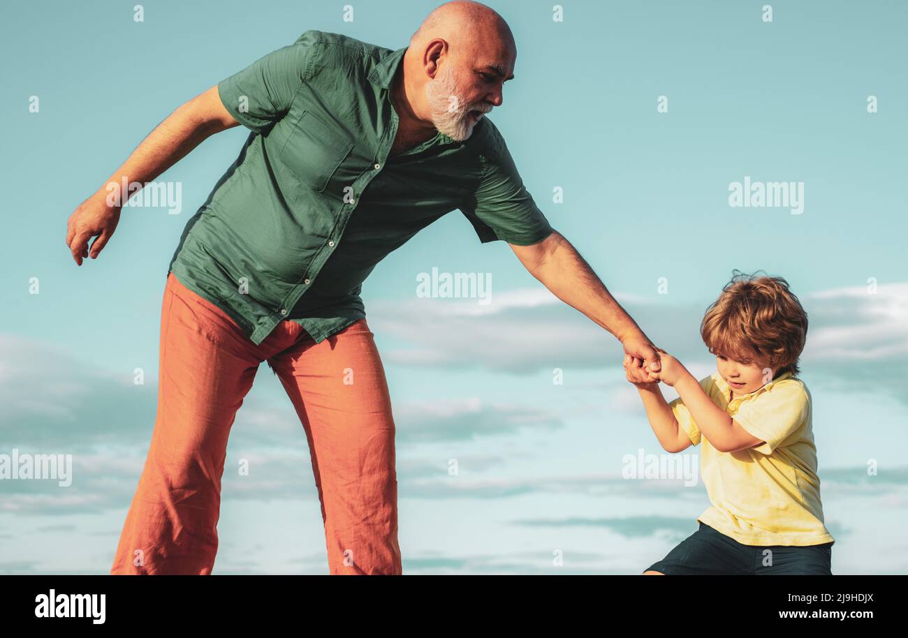 Father helping hand extended. We must educate our youngsters better ...