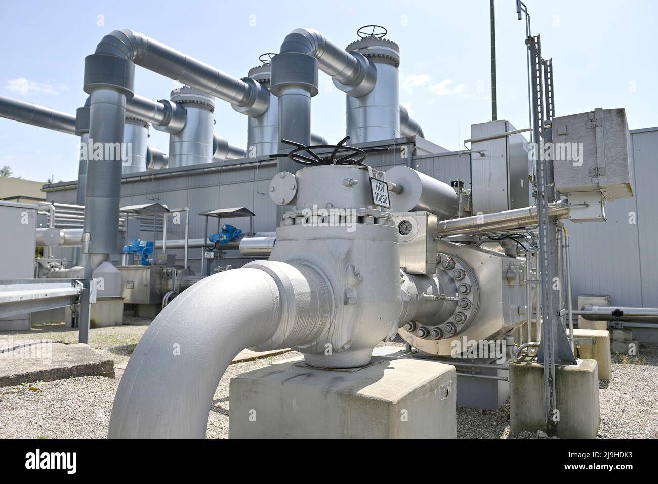 Underriding, Deutschland. 23rd May, 2022. The Bierwang natural gas ...