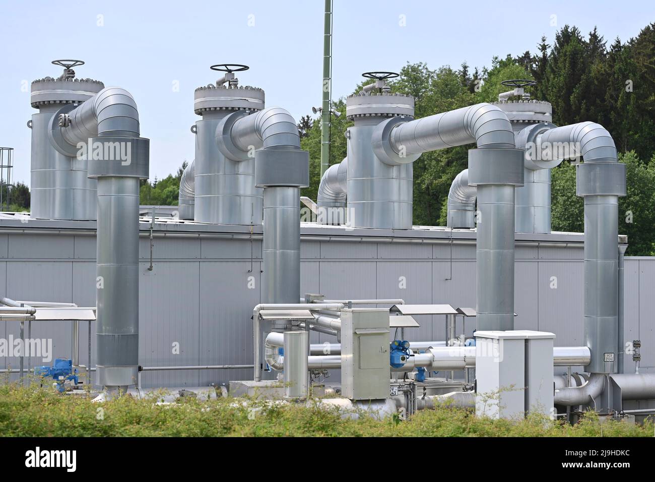 Underriding, Deutschland. 23rd May, 2022. Bierwang natural gas storage ...