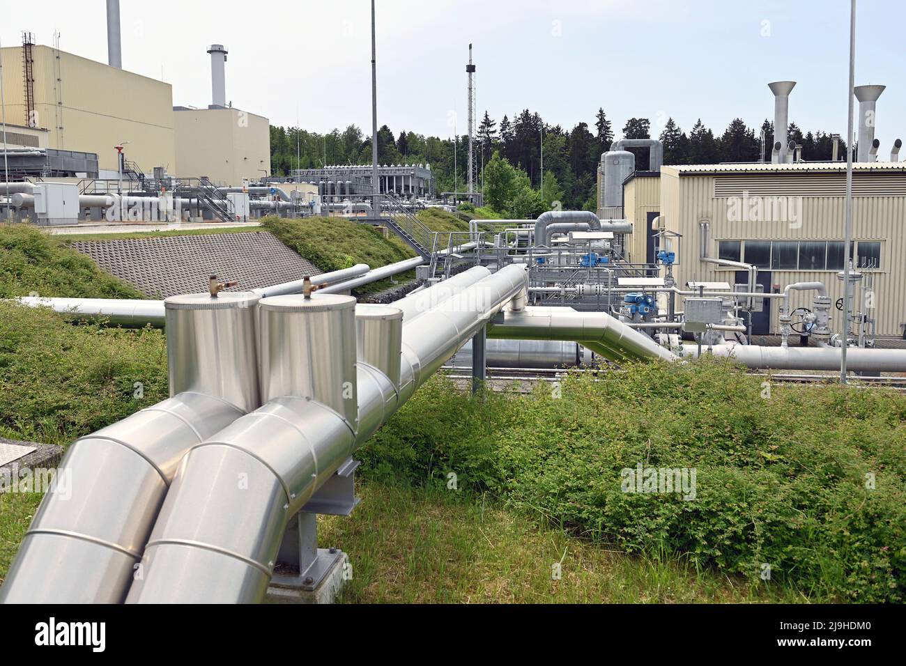 Underriding, Deutschland. 23rd May, 2022. The Bierwang natural gas ...