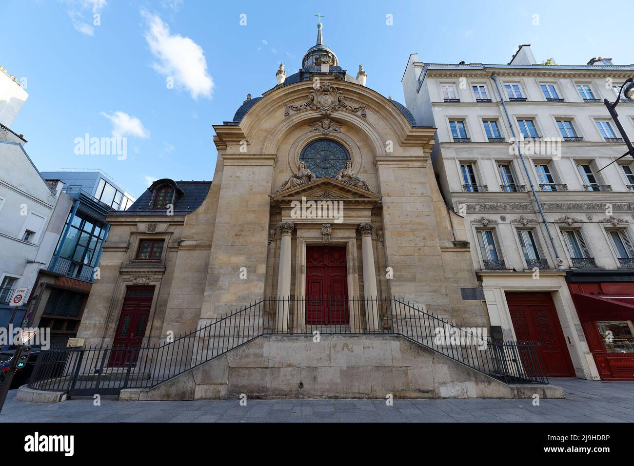 Marais temple, a Protestant church in the district of Le Marais in ...