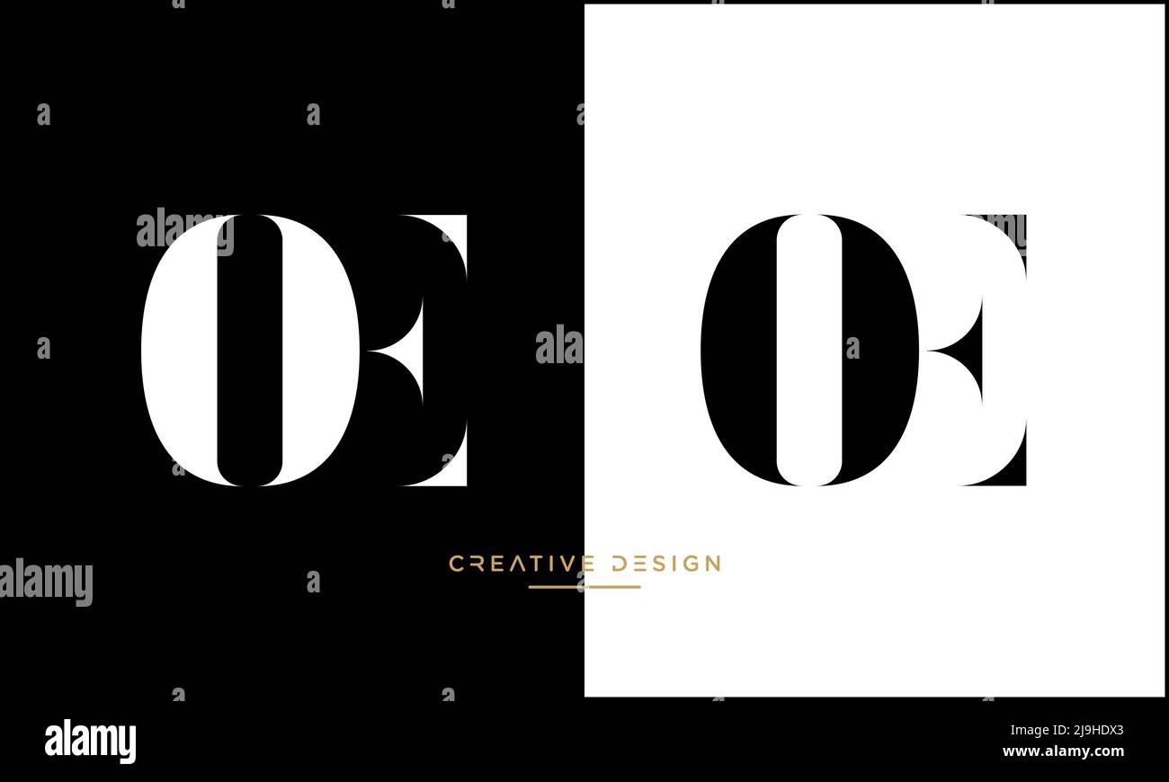 Alphabet Letters OE or EO Logo Icon Vector Stock Vector Image & Art - Alamy