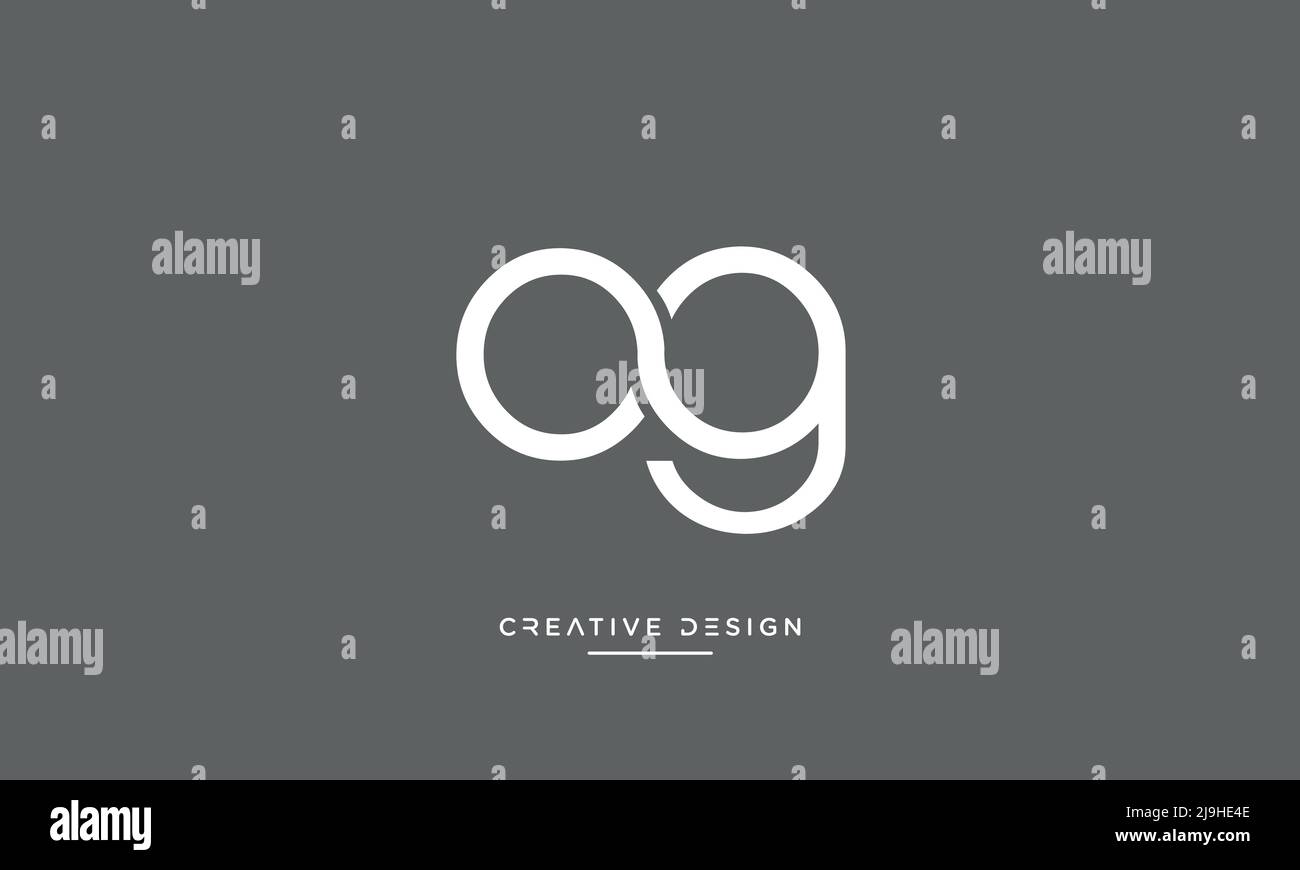 Alphabet Letters OG or GO Icon logo Stock Vector Image & Art - Alamy