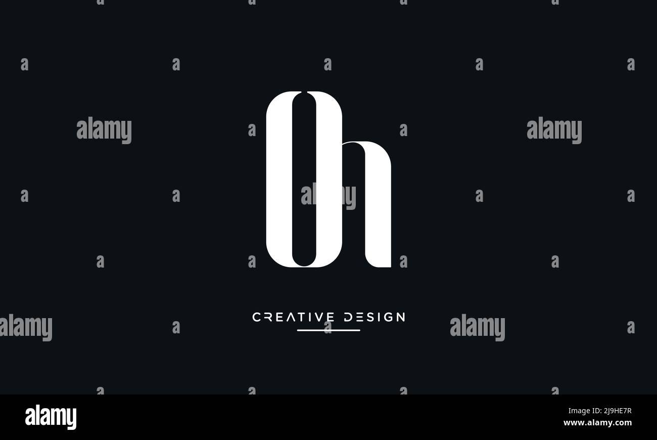 Alphabet Letters OH or HO Icon Logo Vector Stock Vector Image & Art - Alamy