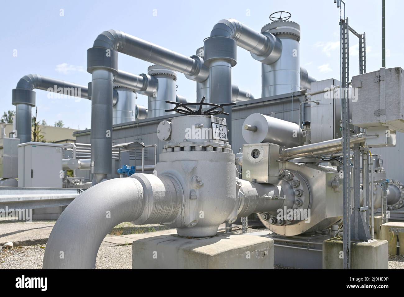 Underriding, Deutschland. 23rd May, 2022. The Bierwang natural gas ...