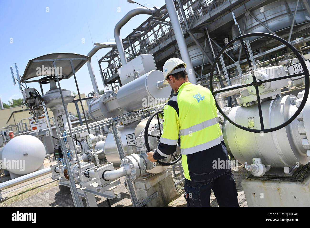 Underriding, Deutschland. 23rd May, 2022. Bierwang natural gas storage ...