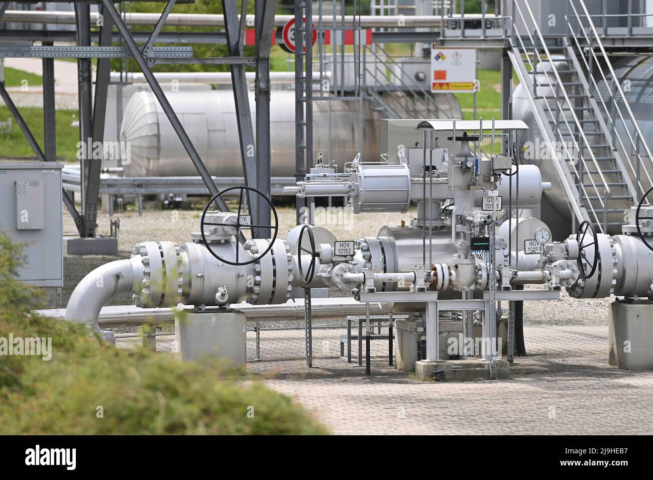 Underriding, Deutschland. 23rd May, 2022. Bierwang natural gas storage ...