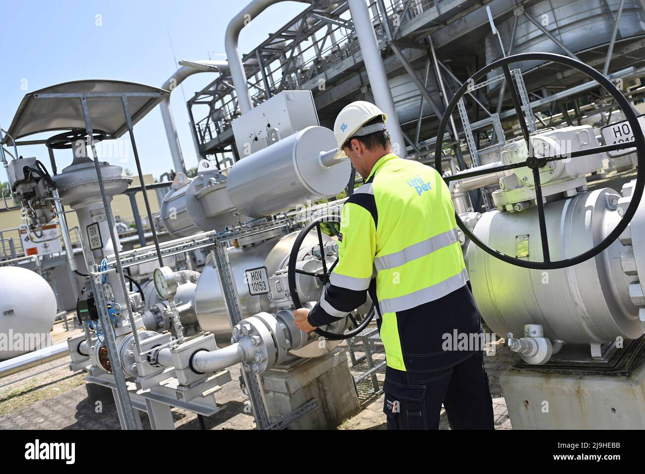Underriding, Deutschland. 23rd May, 2022. Bierwang natural gas storage ...