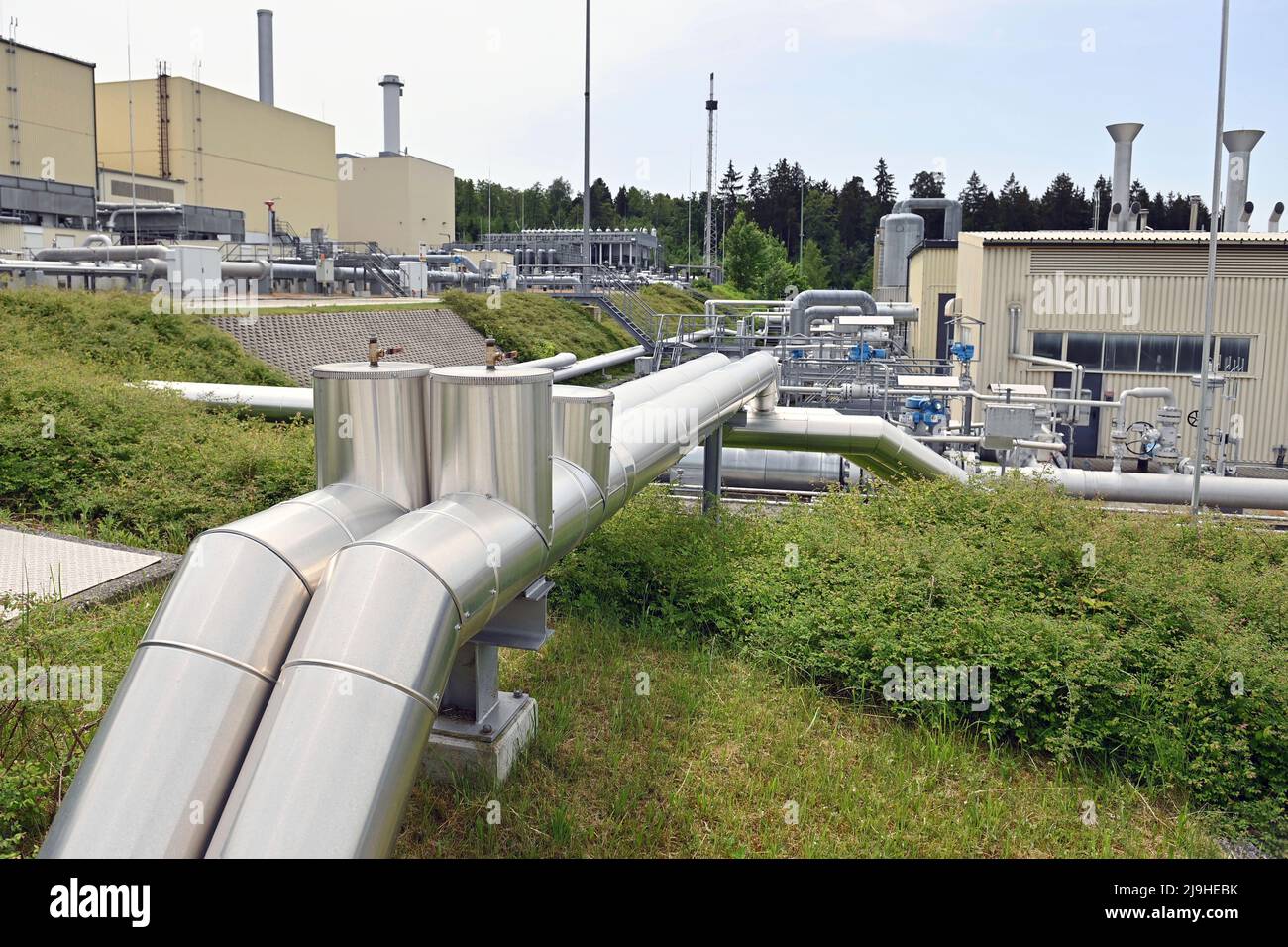 Underriding, Deutschland. 23rd May, 2022. The Bierwang natural gas ...