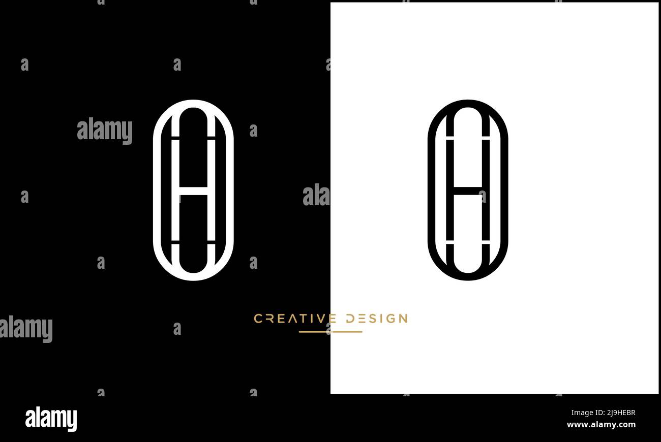 Alphabet Letters OH or HO Icon Logo Vector Stock Vector Image & Art - Alamy