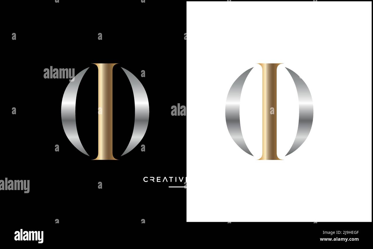 Alphabet Letters OI or IO Icon Logo Stock Vector Image & Art - Alamy