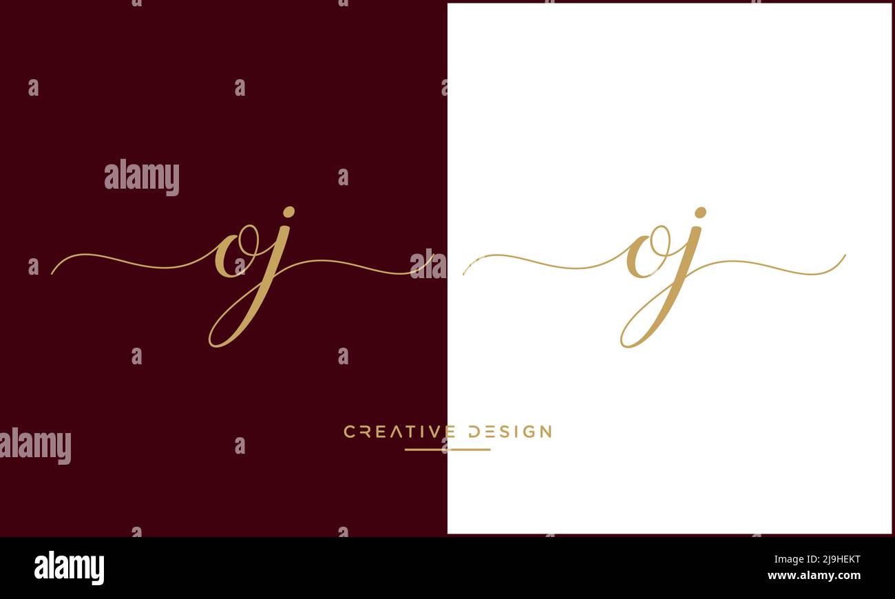 Alphabet Letters OJ or JO Icon Logo Vector Stock Vector Image & Art - Alamy