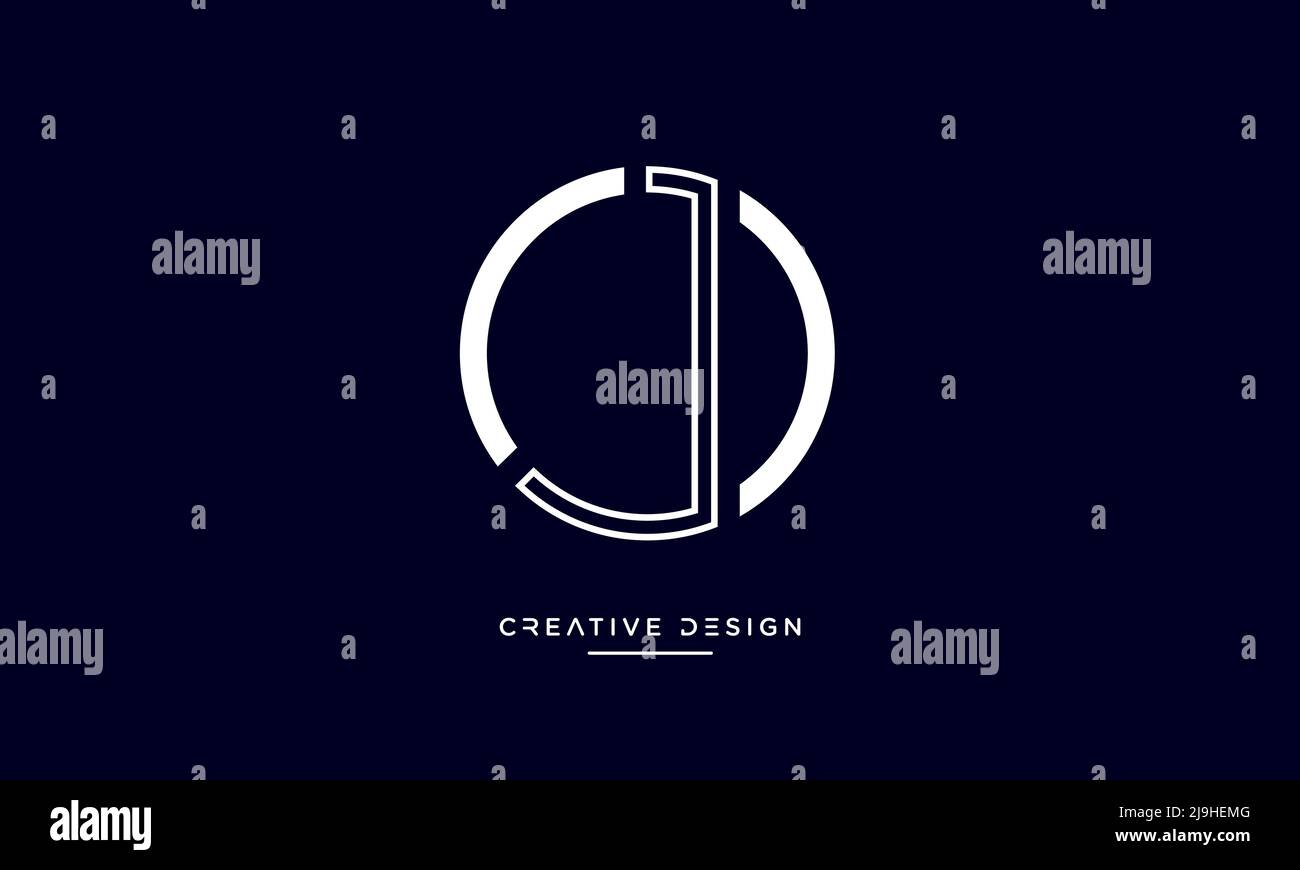 Alphabet Letters OJ or JO Icon Logo Vector Stock Vector Image & Art - Alamy