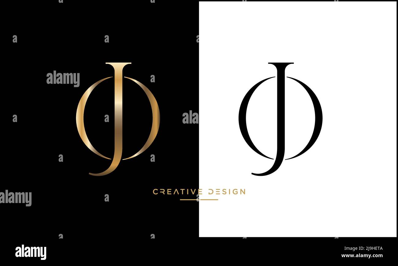 Alphabet Letters OJ or JO Icon Logo Vector Stock Vector Image & Art - Alamy