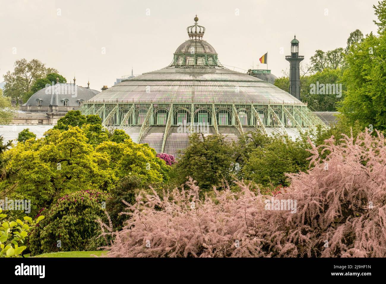 Brussels, Belgium, May 4, 2022. Royal Greenhouses of Laeken, Royal ...